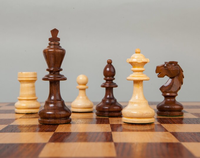 Rare "bohemia" Dragon Knight Chess Set K=9,6cm, Weighted German ...