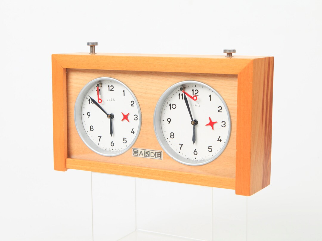 German Mechanical ruhla Garde Chess Clock, 1980's Vintage Tournament ...