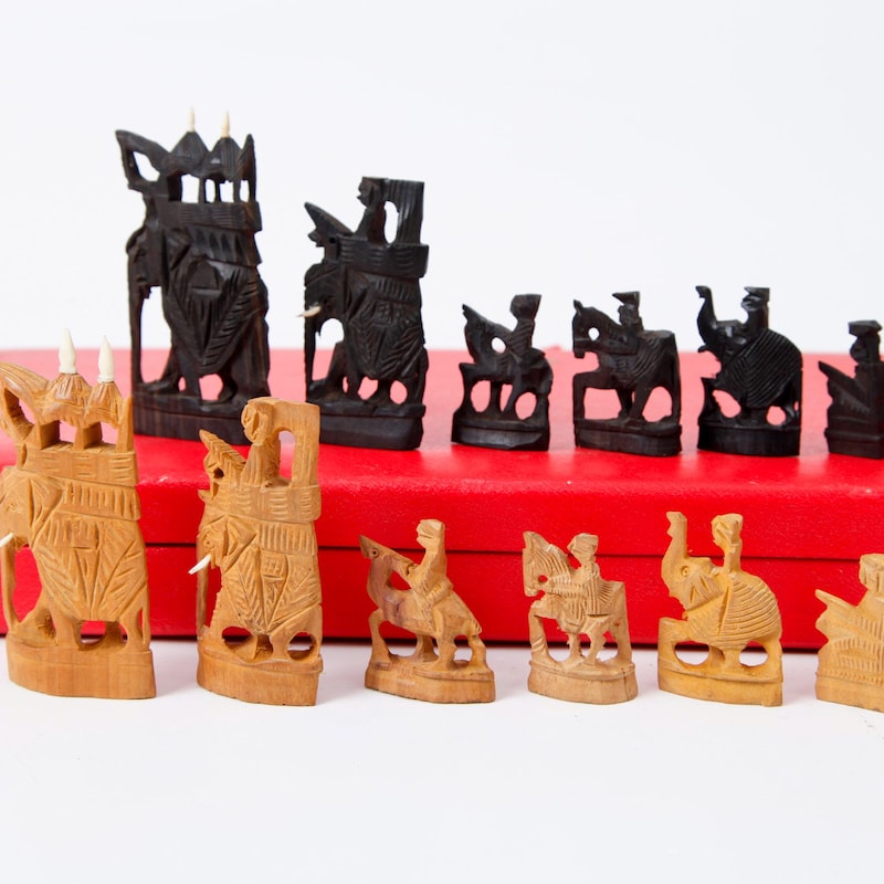 Indian Chess Set - Etsy