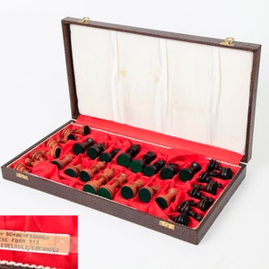 Vintage Philippine Staunton Chess Set, KH 9cm / 3,5 In., Large Exotic ...