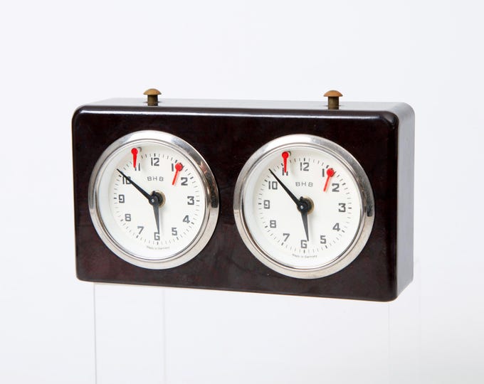 1960's German Mechanical "bhb" Chess Clock, Vintage Bakelite Chess ...