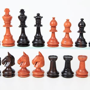 Vintage Philippine Staunton Chess Set, KH 9cm / 3,5 In., Large Exotic ...