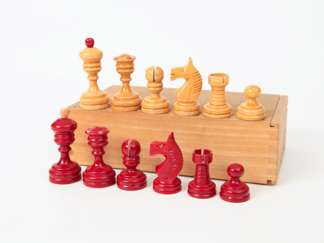 Vintage Knubbel Chess Set, KH 6,2 Cm/ 2,5 In., Original Knubbel Chess ...