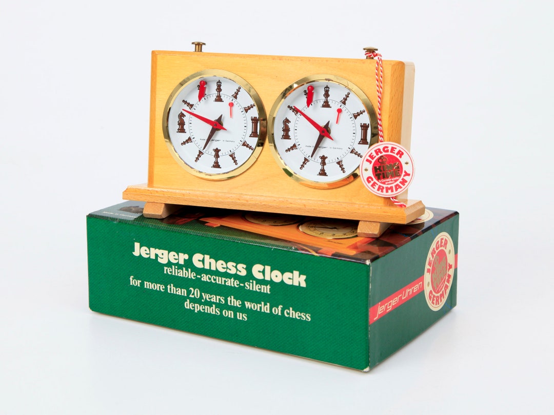 Vintage German Mechanical jerger Olympia Chess Clock, 1970's Analogue ...