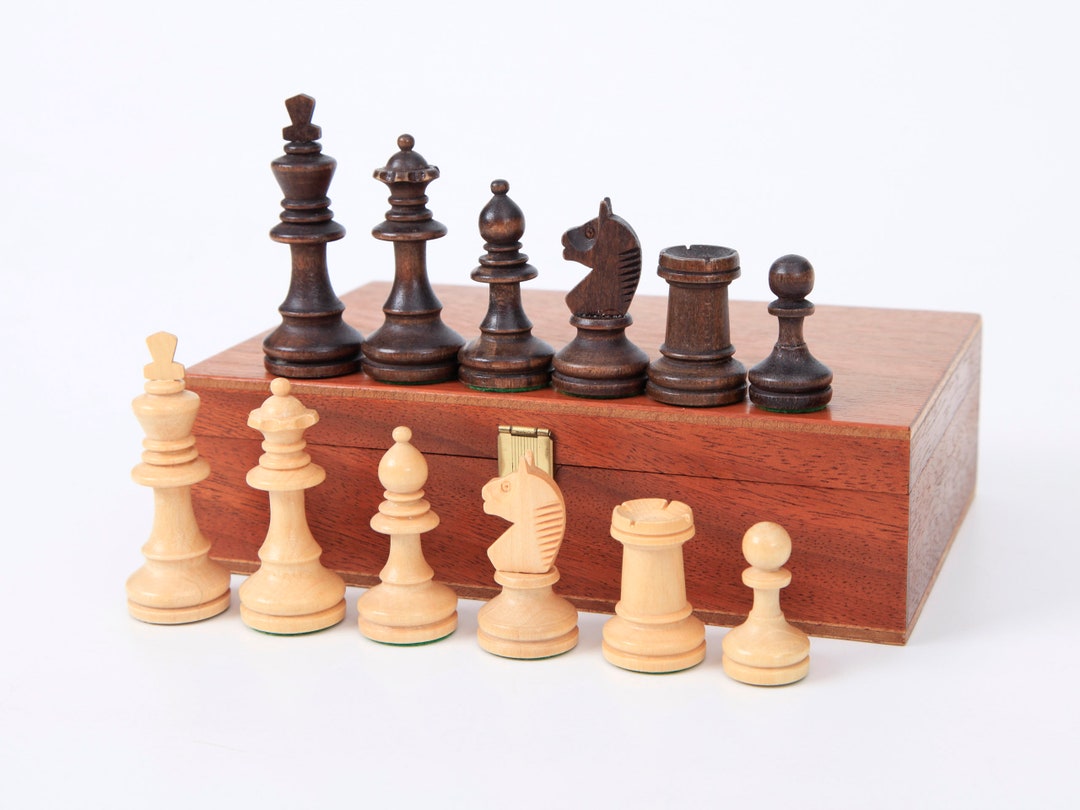 Vintage German bohemia Chess Set, KH 7,5cm/3 In., 1980's Staunton Chess ...