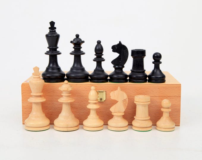 Original German Bohemia Chess Set, KH 9,6 Cm, 1970's Siegen Olympiad ...