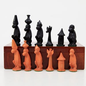 Chess Set African Theme - Etsy