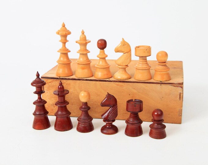 Vintage Coffee House Chess Set KH 8,5cm/3,35 In., Rare Handmade ...
