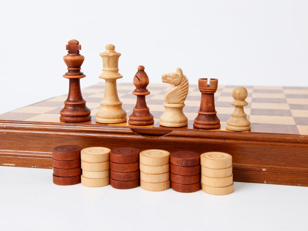 Italian Staunton Chess Set With Compartment Chess Board, KH 7cm, Deluxe ...