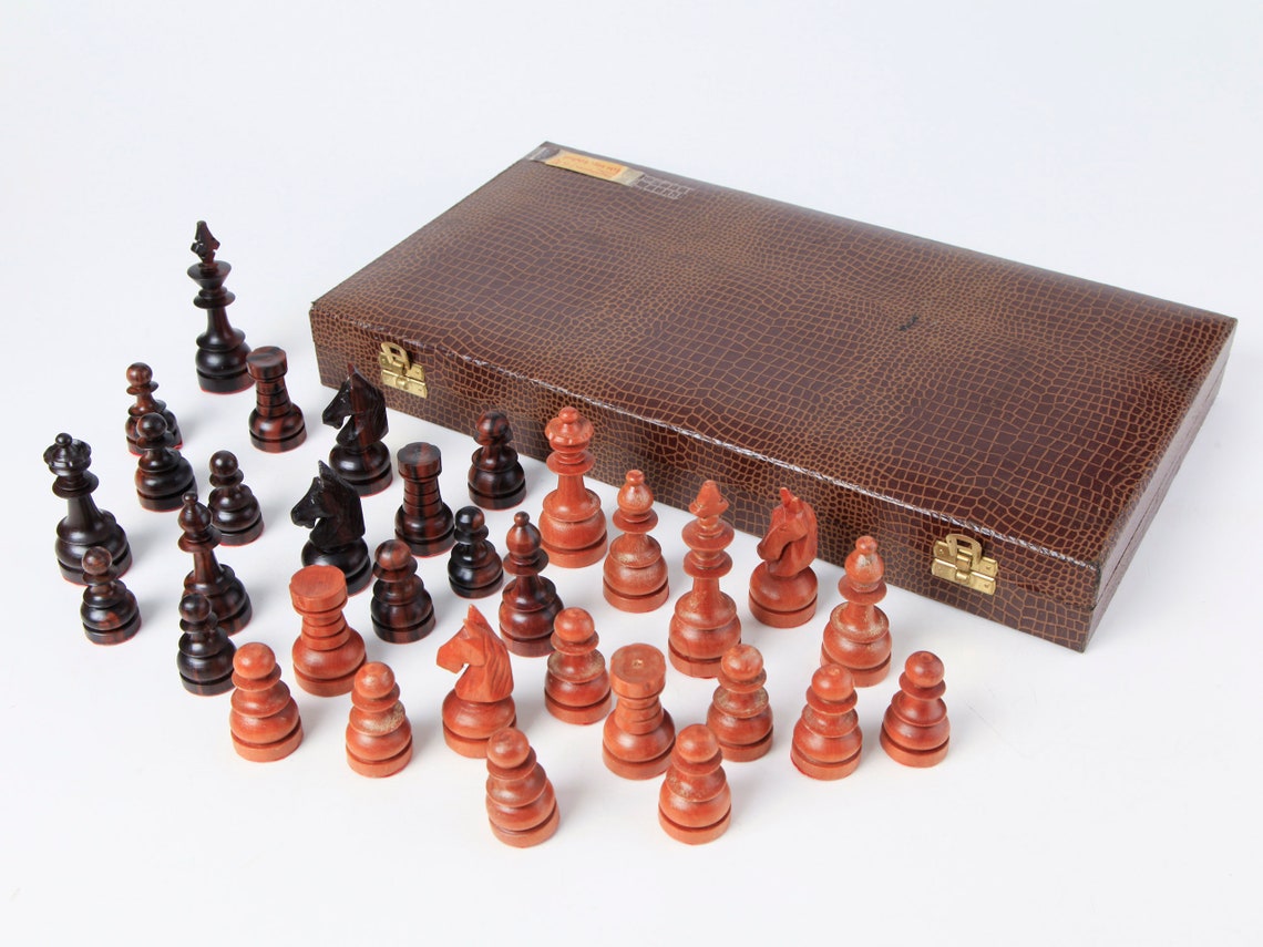 Vintage Philippine Staunton Chess Set KH 10cm/4 In. Large - Etsy