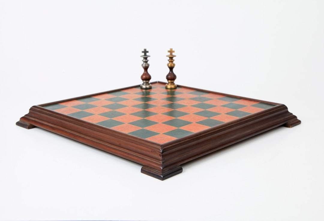 Luxury Italian Chess Board 43x43cm./17x17 In., Large Walnut ...