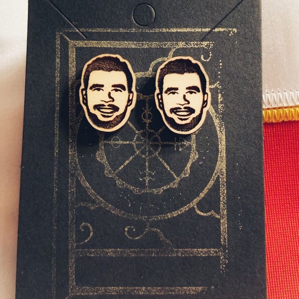 Travis Kelce Chiefs Earrings - Etsy