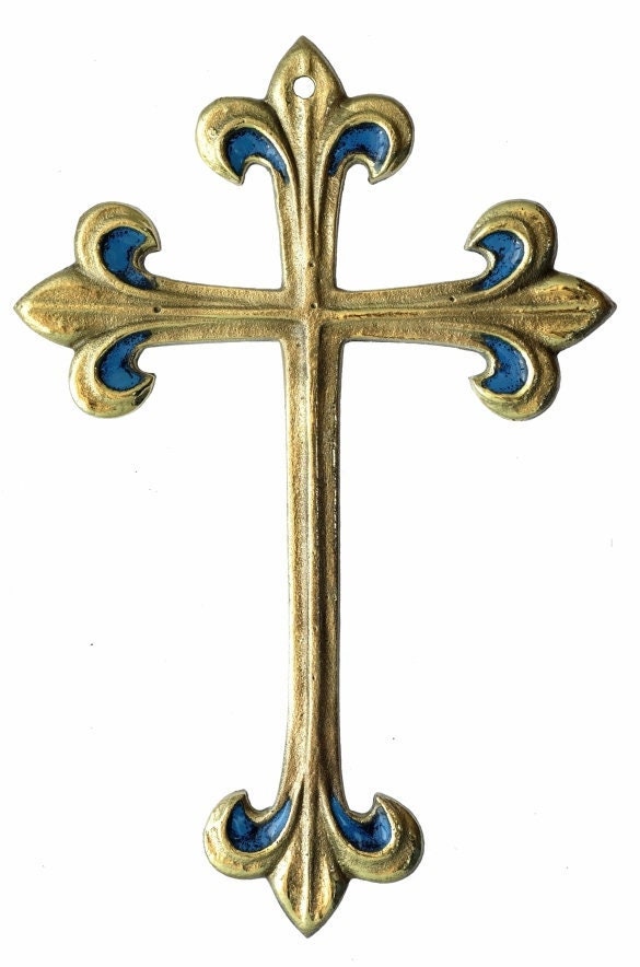 Medieval style BronzeCrucifix Cross