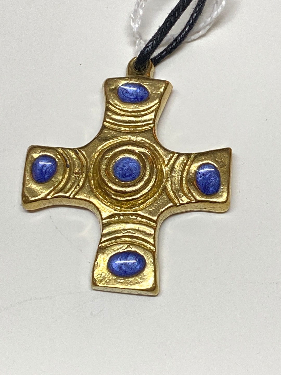 Bronze Enamelled Medieval Style Cross Pendant - Etsy