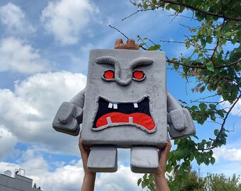 Super Mario Thwomp - Etsy