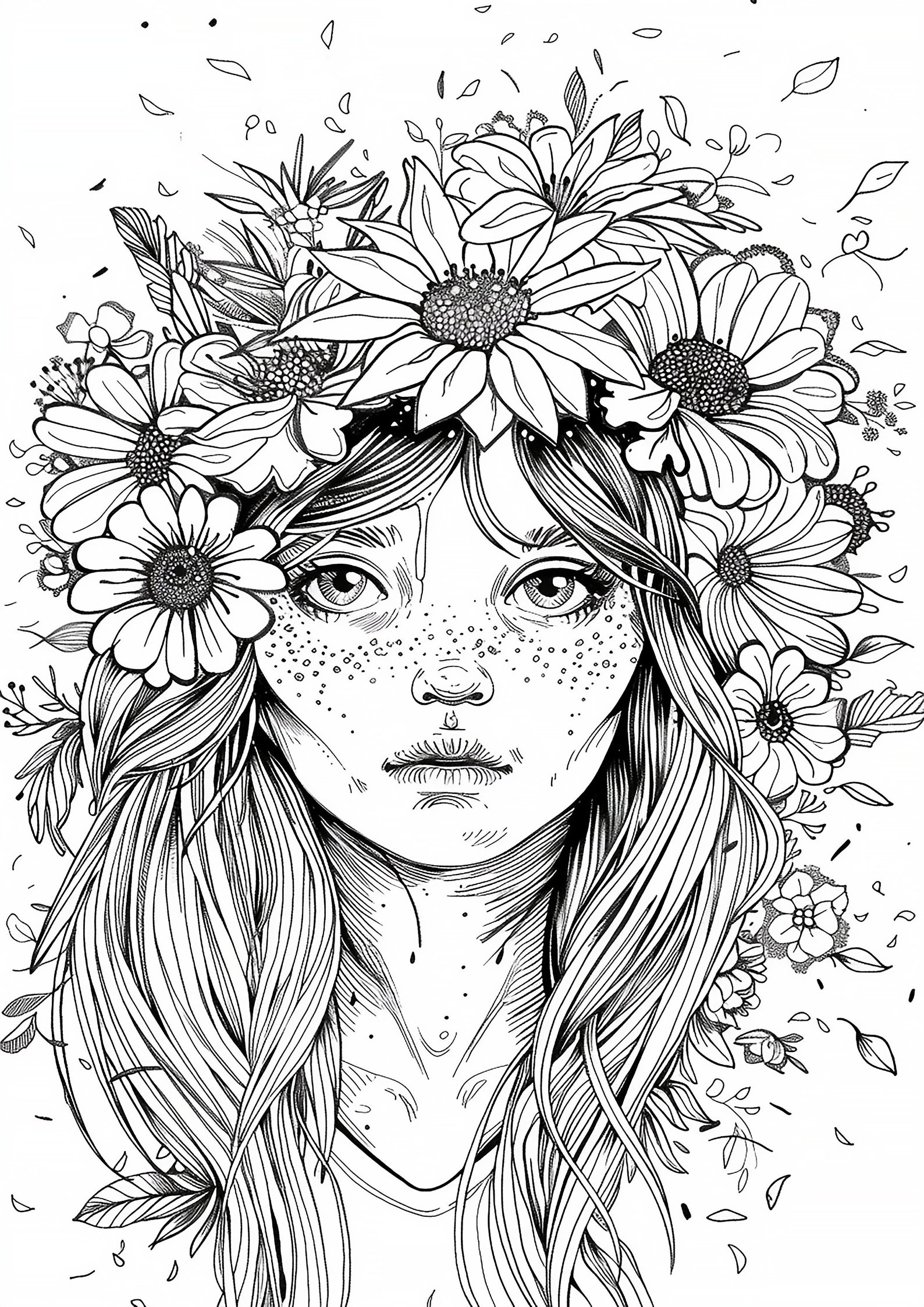 Girls and Women in Coloring Books - Etsy