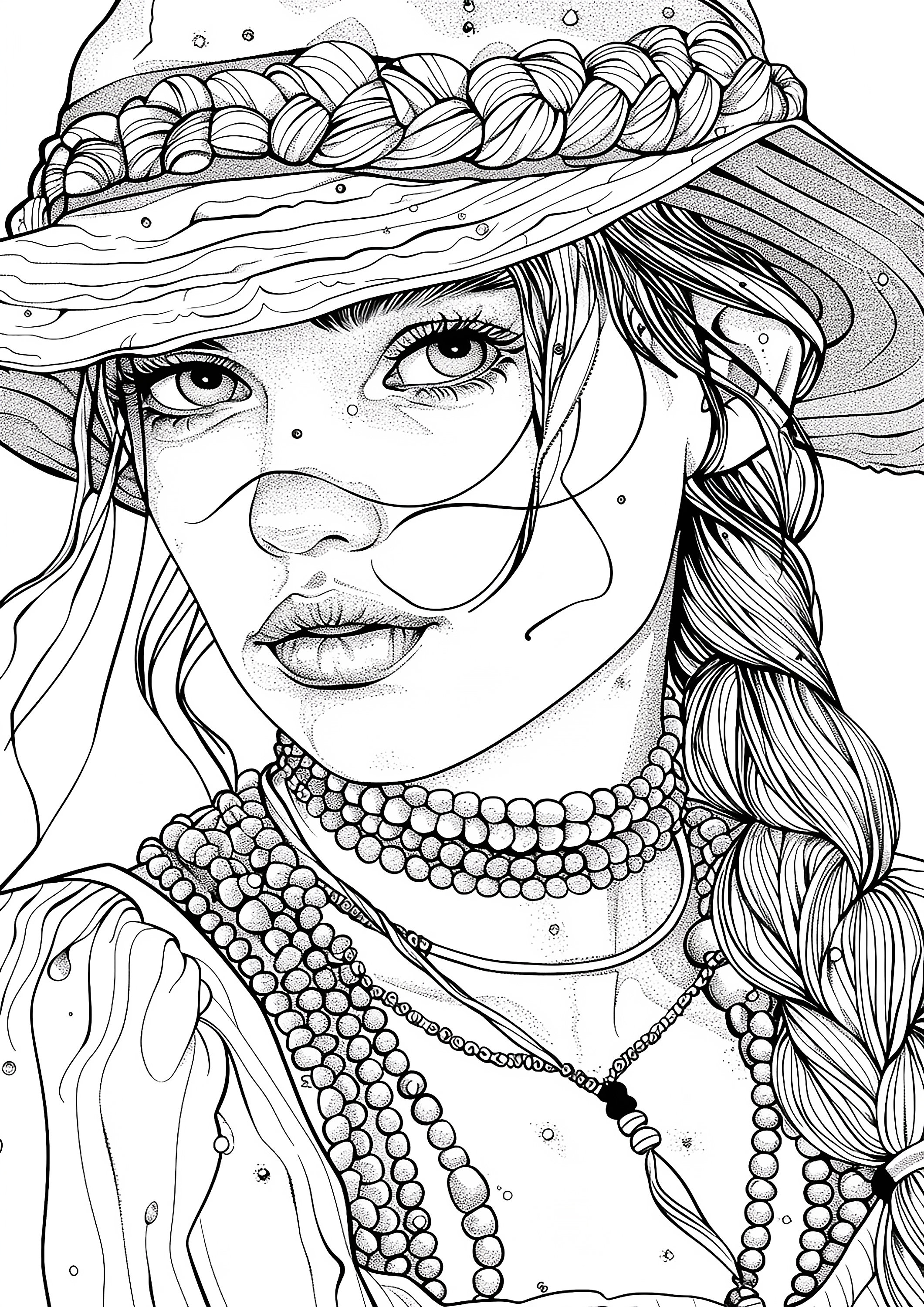 Girls and Women in Coloring Books - Etsy