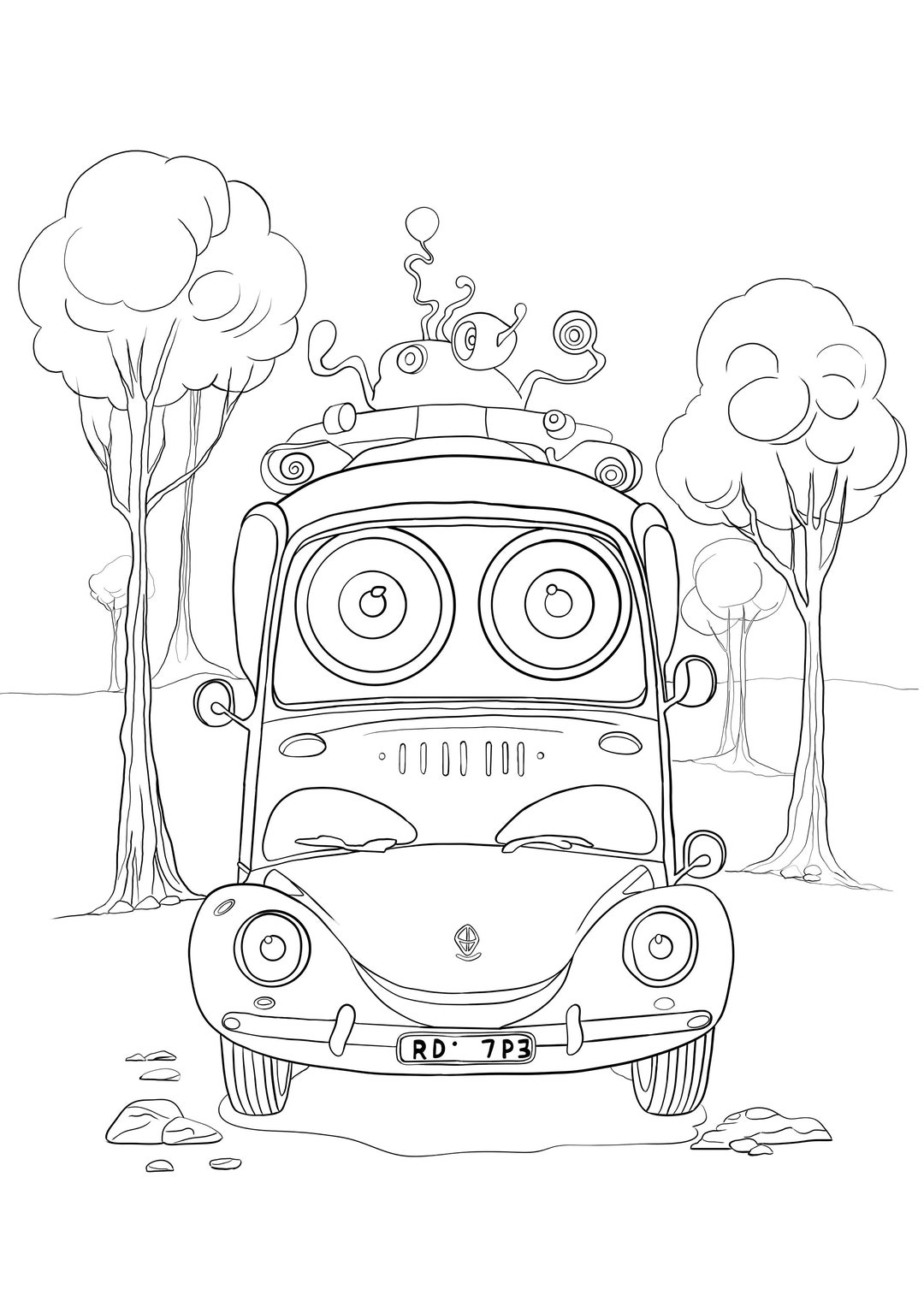 Coloring Pages of Fantastic Cars for Children and Adults to Print in ...