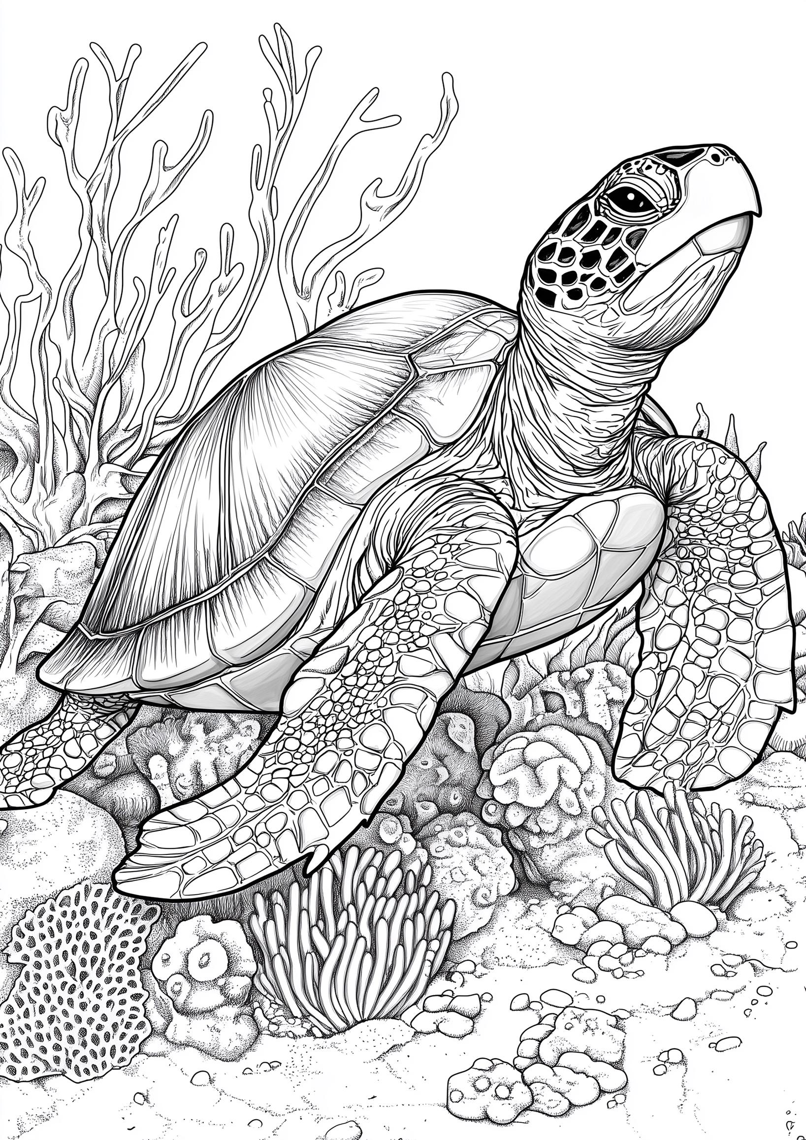 Underwater World Coloring Pages for Children and Adults - Etsy