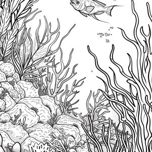 Coloring Pages of Sea World for Children and Adults to Print - Etsy UK
