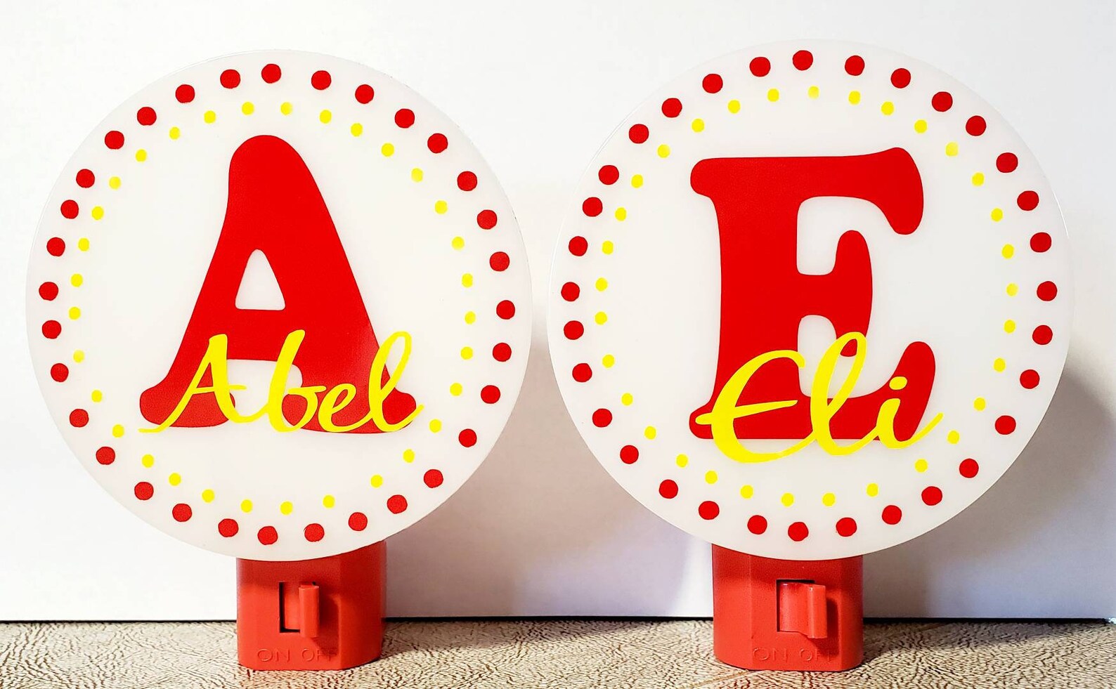Personalized LED Night Lights Monogram Night Light Nursery - Etsy