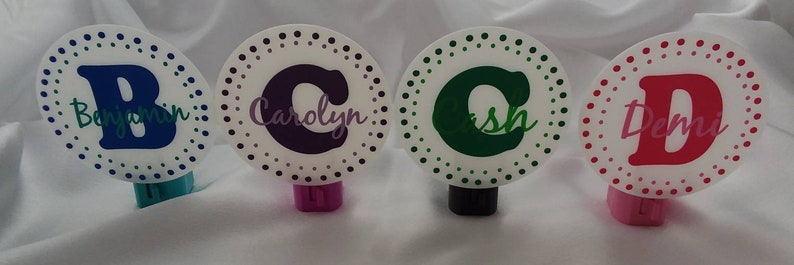 Personalized LED Night Lights Monogram Night Light Nursery | Etsy