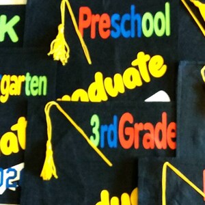 Elementary FELT Graduation Cap, Preschool, Prek, Kindergarten, 1st ...