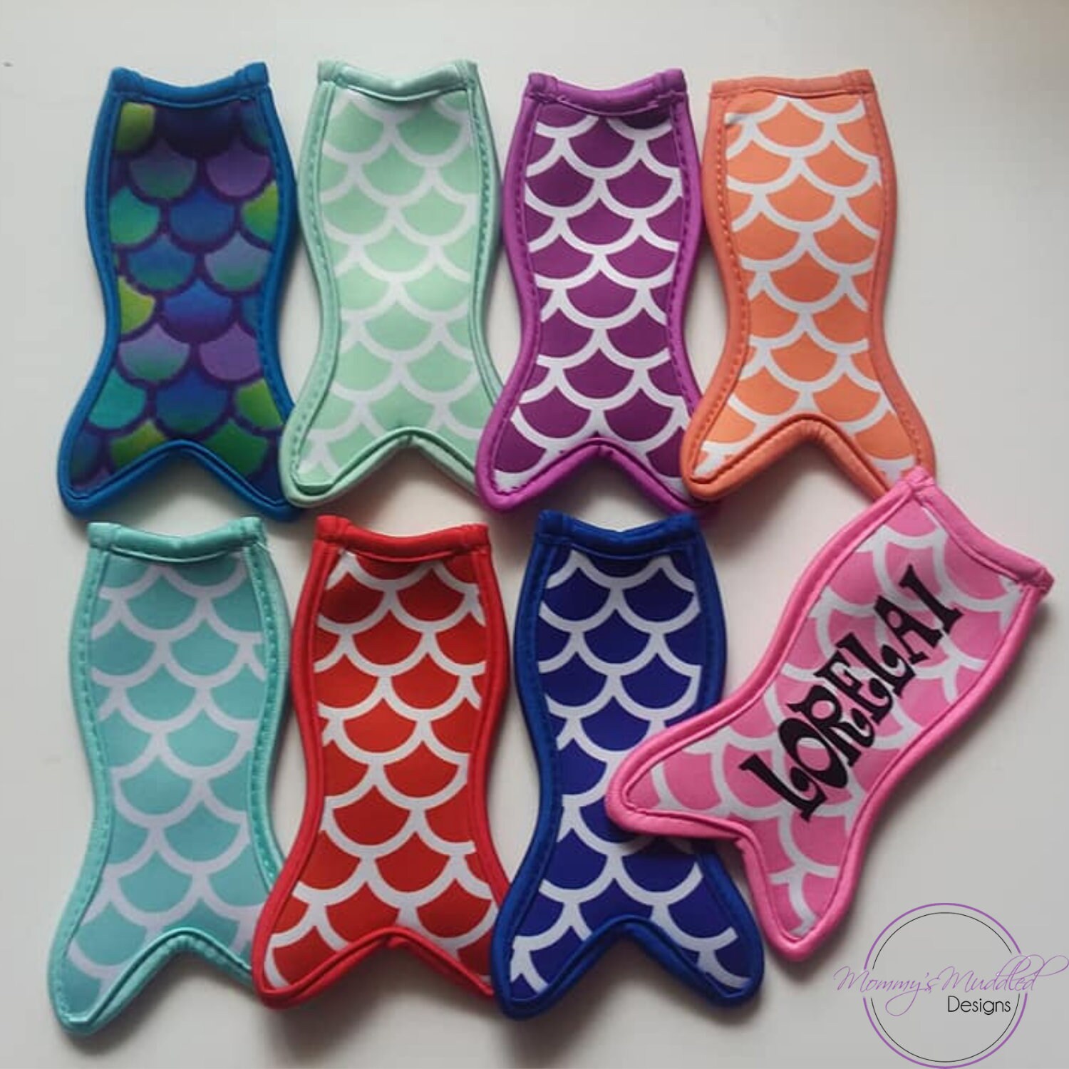 Mermaid Tail Ice Pop Sleeve Personalized Ice Pop Holder - Etsy