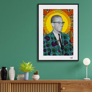 Malcolm X - Limited Edition Print - A4 Print - A3 Print - Digital ...