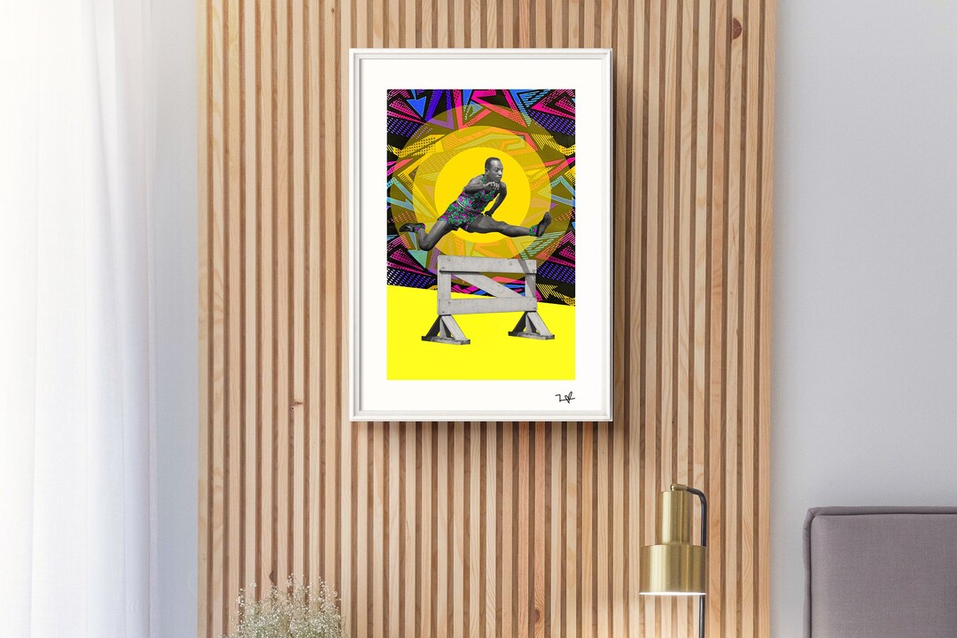Harrison Dillard Art Print: Limited Edition African Art Collage - Etsy