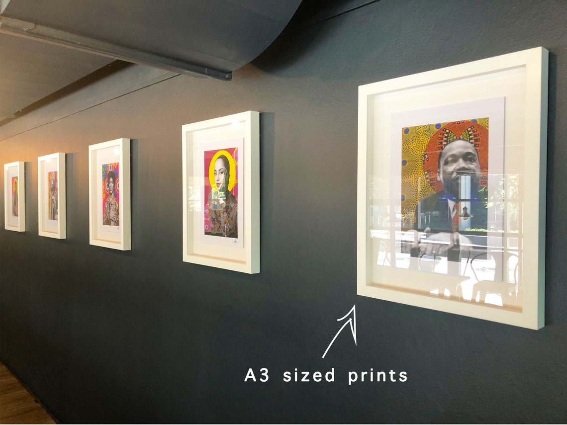 Sadé Print A4 / A3 Digital Collage Black Art - Etsy