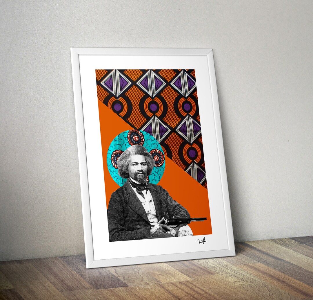 Frederick Douglass - Limited Edition Print - A4 Print - Digital Collage ...