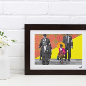 Ruby Bridges - Limited Edition Print - A4 or A3 Print - Digital Collage ...