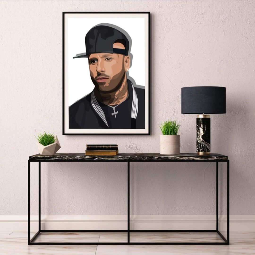 Nicky Jam Art Print / Nicky Jam Merch / Wall Art / Music Poster / Home ...