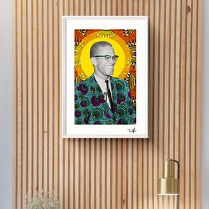 Malcolm X - Limited Edition Print - A4 Print - A3 Print - Digital ...
