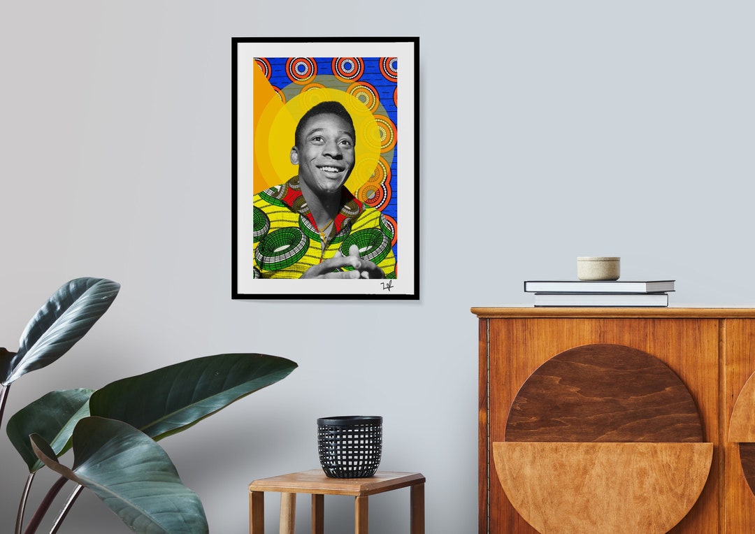 Pelé Limited Edition Print: African Art Digital Collage - Etsy