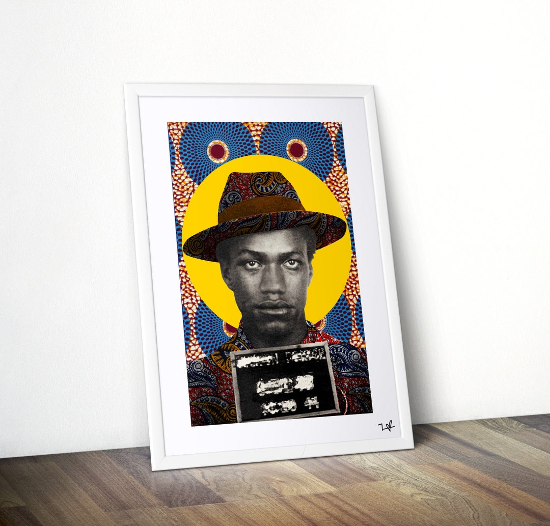 Malcolm X Mugshot - Limited Edition Print -A4 / A3 Print - Digital ...