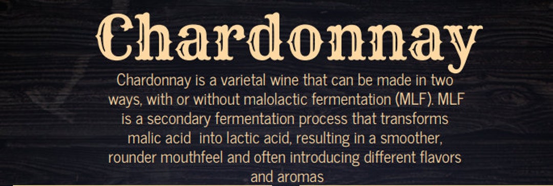 Chardonnay Infographic, the Difference Between Malolactic Fermentation ...