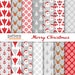 SALE Merry Christmas Digital Paper Pattern - Christmas Tree/santa ...