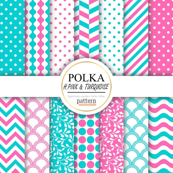 Hot Pink Teal - Etsy