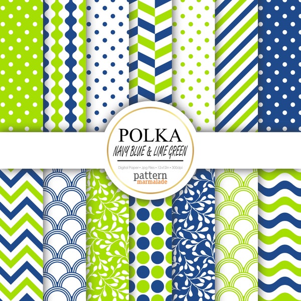 Lime Green and Blue - Etsy