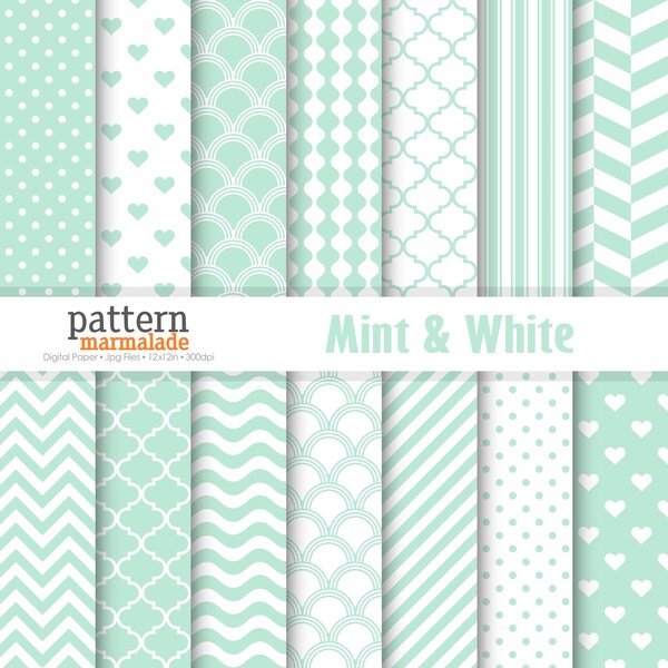 Mint Polka Dot - Etsy
