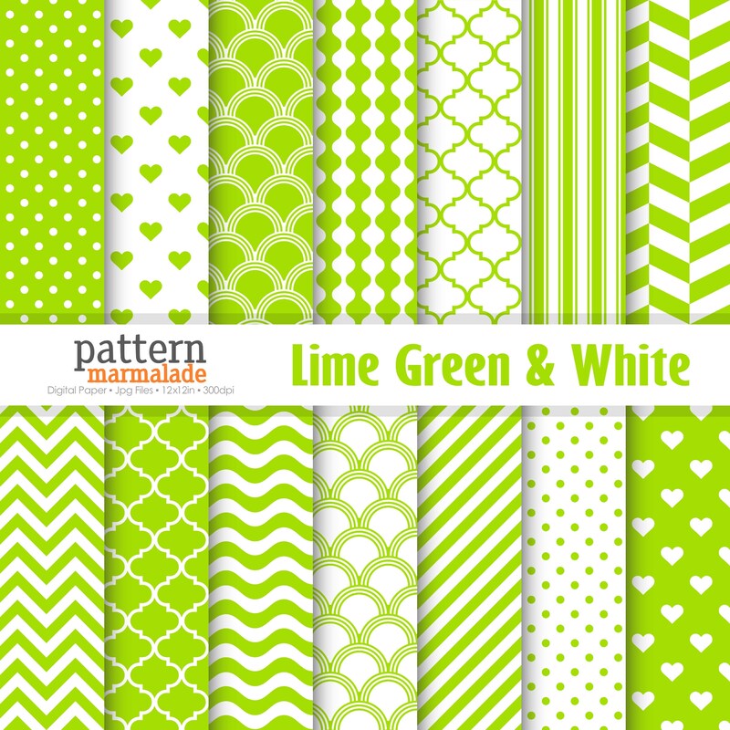 Lime Green and White Fabric - Etsy