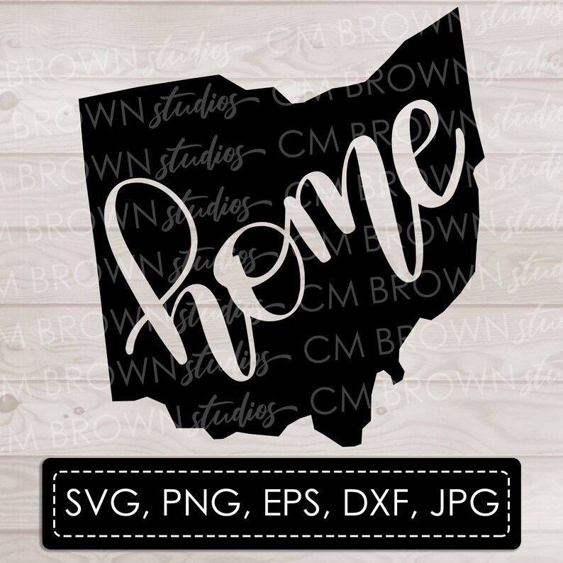 Ohio Home SVG EPS JPG Png Dxf Digital Download Commercial - Etsy