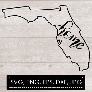 Florida Home SVG EPS JPG Png Dxf Digital Download Commercial License - Etsy