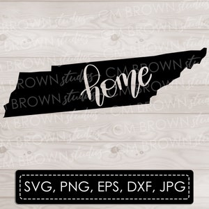 Tennessee Home SVG EPS JPG Png Dxf Digital Download Commercial License ...