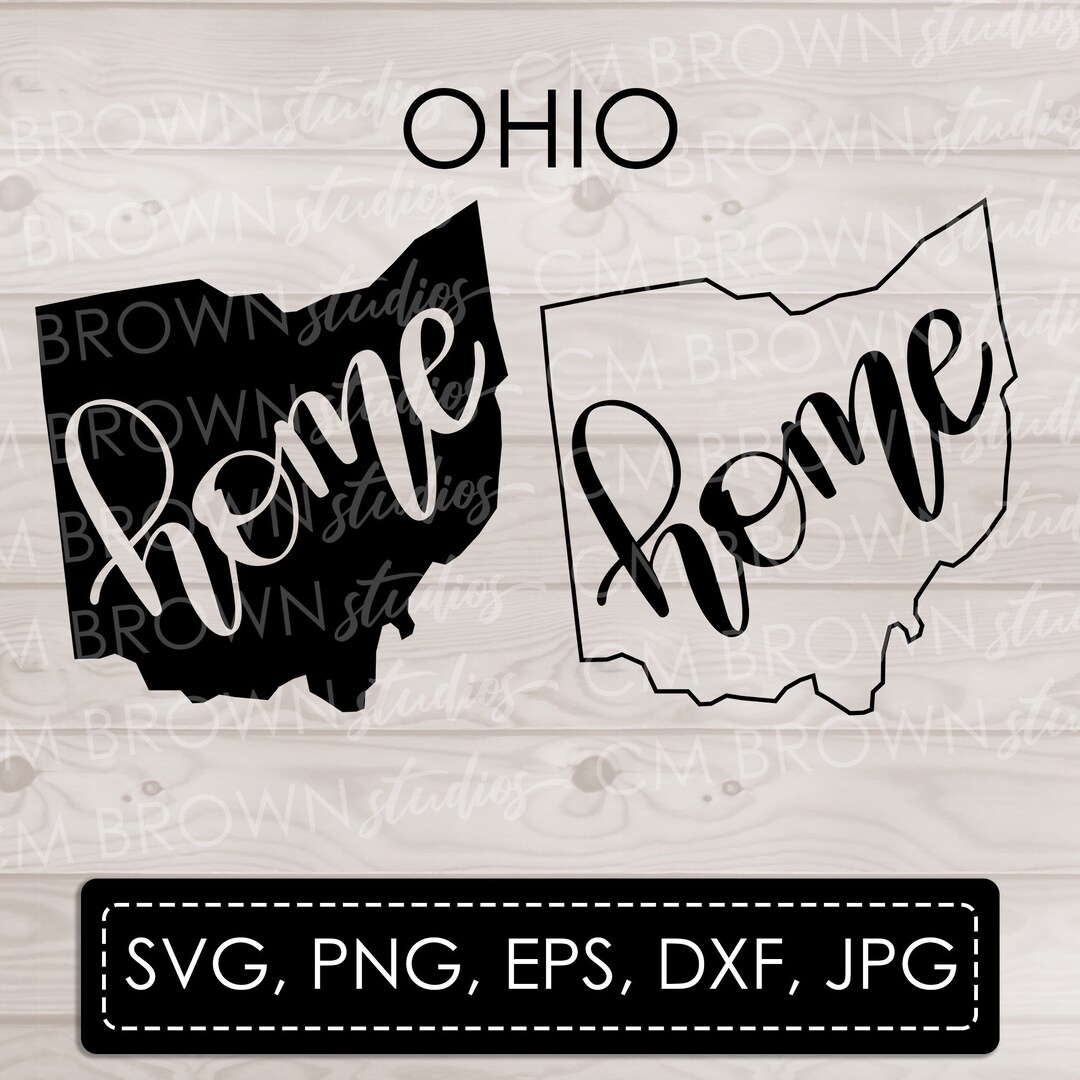 Ohio Home SVG EPS JPG Png Dxf Digital Download Commercial License - Etsy