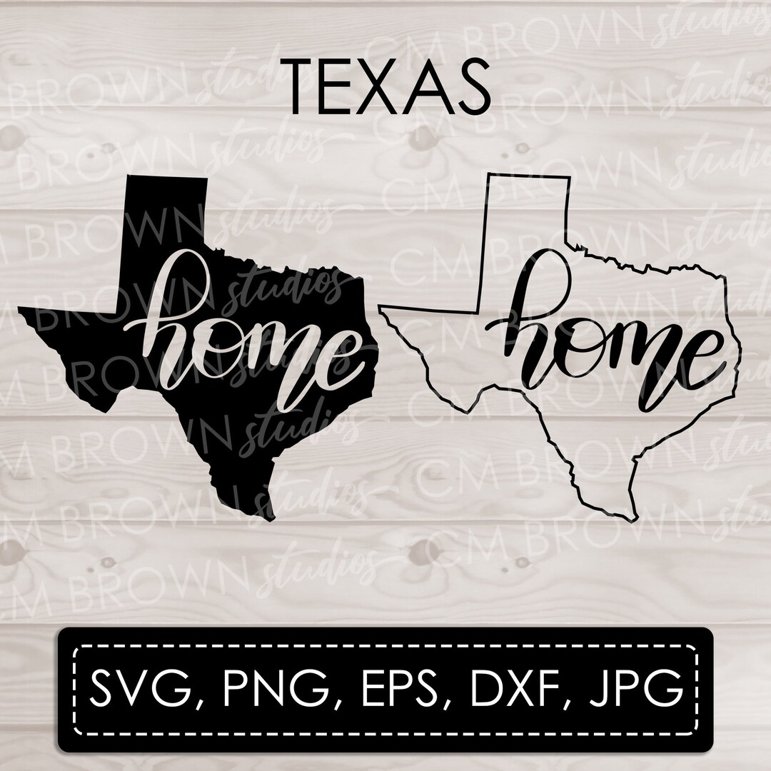 Texas Home SVG EPS JPG Png Dxf Digital Download Commercial License - Etsy