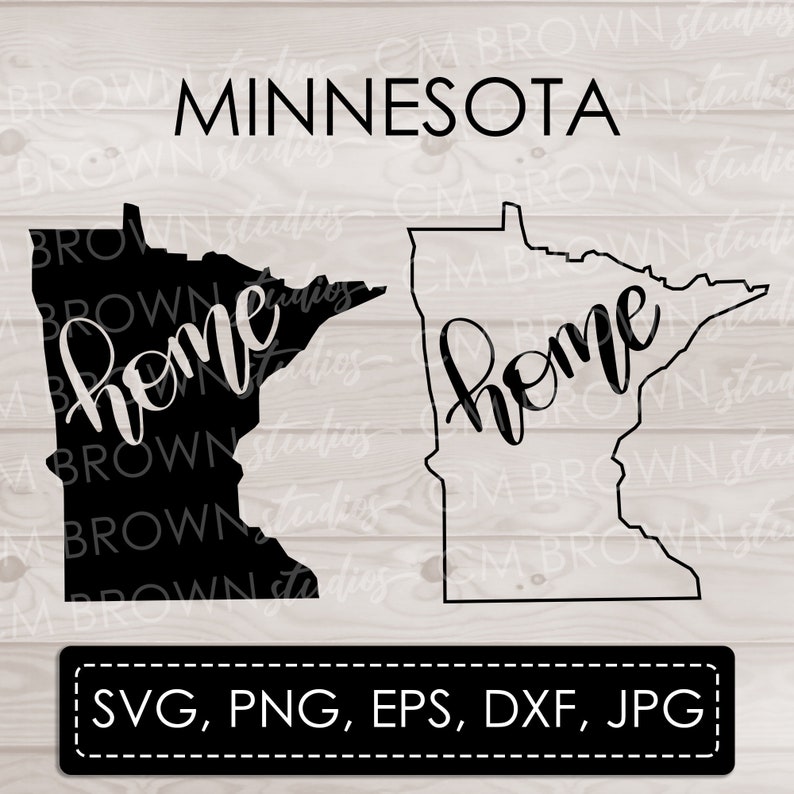 Minnesota Home SVG EPS JPG Png Dxf Digital Download Commercial - Etsy