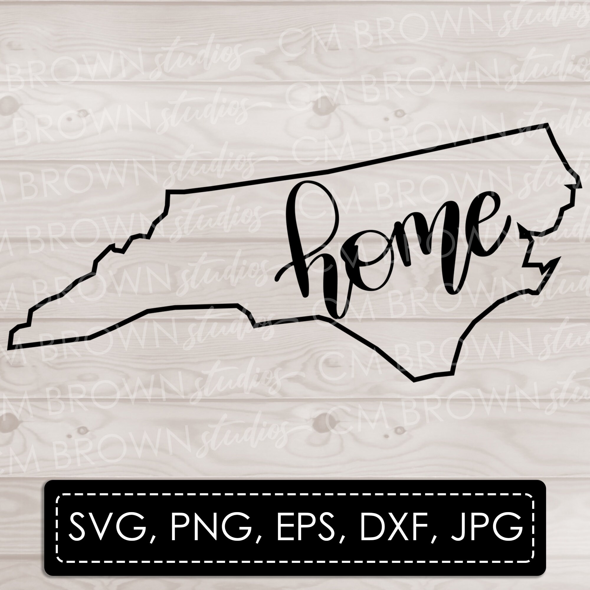 North Carolina Home SVG EPS JPG Png Dxf Digital Download Commercial ...